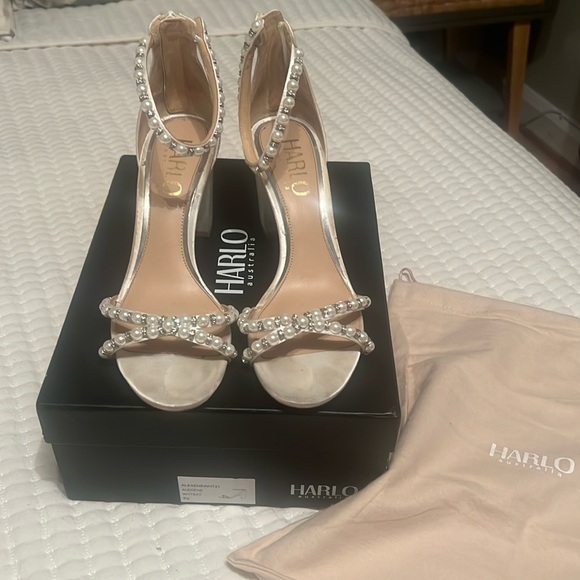 Harlo Australia | Shoes | Harlo Alexene Pearl Block Heels Ivory | Poshmark